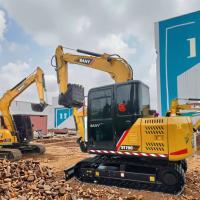 China Best-Selling 7-Ton SY75C Small Crawler Excavator Second-Hand with Isuzu Engine Globally Renowned for sale