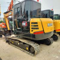 China Second-hand Sany SY60C Small Excavator Can Operate Flexibly in Narrow Space with High Efficiency and Low Consumption. for sale