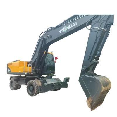 China Hyundai R210WVS Wheeled Excavator Used Korean Second-Hand Construction Equipment for sale