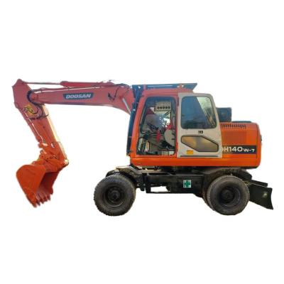 China Used DOOSAN140W-7 Wheel Excavator with Pump and Bearing Core Components for Sale for sale