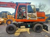 China Used DOOSAN140W-7 Wheel Excavator with Pump and Bearing Core Components for Sale for sale