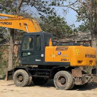 China Supply Competitive Price Secondhand Excavator HYUNDAI R210W-7 with Good for Earthworks for sale