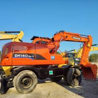 China Second-hand Doosan DH140W-7 Wheeled Excavator Can Operate Flexibly in Narrow Space with Low Oil Consumption. for sale