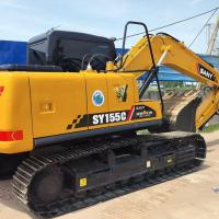 China Second-hand Sany SY155C Medium Crawler Excavator Is the First Choice for Low Consumption and Durable Construction. for sale