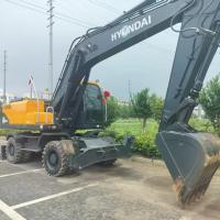 China Chinese 0riginal Good Performance Hyundai R210WVS Wheeled Excavator Used Korean Second-Hand Construction Equipment for sale