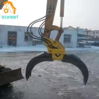 China Multi-Function Excavator Rotary Grab Arm Hanging Mechanical Clamp for Scrap Steel Grapples Product for sale