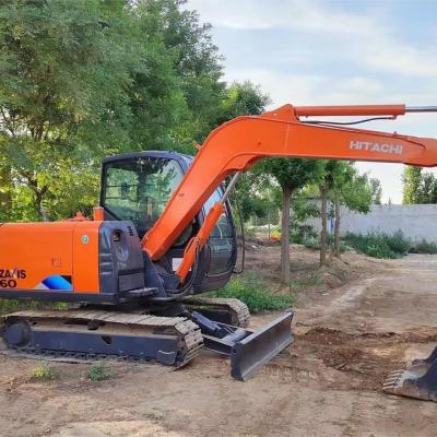 China Used HITACHI ZX60 Mini Crawler Excavator for Sale 6ton Operating Weight 3m Bucket Capacity ISUZ Engine Core Components Included for sale