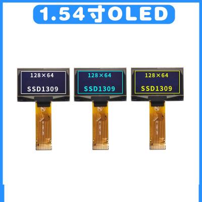 China 1.54 Inch Oled I2c Display 24pins Custom Oled Display Driving IC SSD1309 for sale