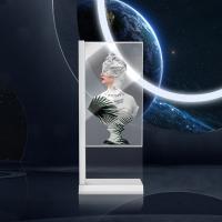China 55 Inch OLED Transparent Screen See Through Oled Display Floor Standing L Model for sale