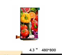 China 4.3 Inch Rgb Oled Display Arduino 480x800 MIPI Interface For Industrial Screens for sale