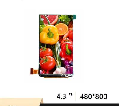 China 4.3 Inch Rgb Oled Display Arduino 480x800 MIPI Interface For Industrial Screens for sale