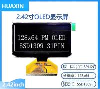 China 2.4 Inch Oled Screen Panel 128*64 SSD1309 Driver 31PIN For Portable Devices for sale