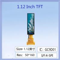 China 1.12-inch IPS TFT LCD Screen | 50×160 Dot Matrix Serial Screen with GC9D01 Driver, Special for Industrial Equipment Status Bars / Smart Wearables, High Definition, Low Power Consumption, for sale