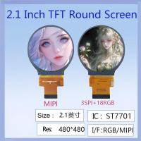 China 2.1-inch TFT LCD Round IPS Display | 480×480, ST7701 Driver, RGB/MIPI Full-Color, Fit for Wearables & Industrial Use for sale