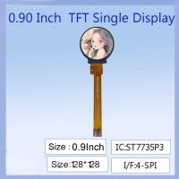 China 0.9-Inch TFT LCD Round Display | 128×128 Resolution, ST7735 Driver Chip, HD Sharp Image, Compact Design for Smart Wearables & Mini Electronic Devices for sale