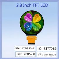 China 2.76-2.8 Inch Round IPS TFT LCD Display | 480×480 Pixels High-Res, ST7701S Driver Chip, 3SP Specification, Anti-Glare HD View for Industrial Control Panels & Mini Test Instruments for sale