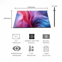 China 18.5-Inch Large FHD Industrial Display | 1920×1080 Resolution, LVDS Interface, 300cd/m² Brightness for Equipment Monitoring & Workshop Control Panels for sale