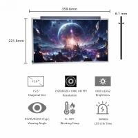 China 15.6-Inch Large FHD Display | 1920×1080 Resolution, EDP Interface, 1000cd/m² High Brightness for Outdoor Digital Signage & Self-Service Kiosks for sale