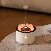China Ultrasonic 360ml Volcanic Flame Aroma Diffuser with DC24V Nano Mist Humidifier for sale
