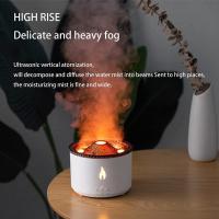 China Ultrasonic 360ml Volcanic Flame Aroma Diffuser with DC24V Nano Mist Humidifier for sale