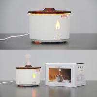 China 2H/8H Timer Flame Light Volcano Diffuser Humidifier Waterless Auto Shut-Off Aroma Volcano Aromatherapy Air Humidifier Diffuser for sale
