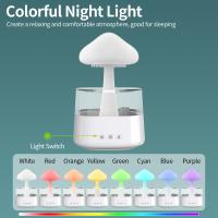 China Rain Cloud Humidifier 450ml USB Type C Adjustable Water Flow 7 Color Light Aroma Diffuser for sale