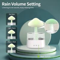 China Rain Cloud Humidifier 450ml USB Type C Adjustable Water Flow 7 Color Light Aroma Diffuser for sale