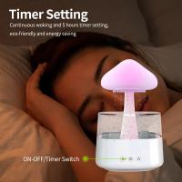 China Rain Cloud Humidifier 450ml USB Type C Adjustable Water Flow 7 Color Light Aroma Diffuser for sale