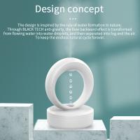 China 680ml Anti Gravity Water Drop Humidifier Diffuser USB LED Backflow Aroma Mist Maker for sale