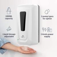 China 1000ml Touchless Automatic Wall Mount Hand Sanitizer Soap Dispenser ABS Plastic Spray Gel Foam for sale