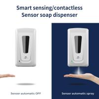 China 1000ml Touchless Automatic Wall Mount Hand Sanitizer Soap Dispenser ABS Plastic Spray Gel Foam for sale