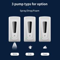 China 1000ml Touchless Automatic Wall Mount Hand Sanitizer Soap Dispenser ABS Plastic Spray Gel Foam for sale