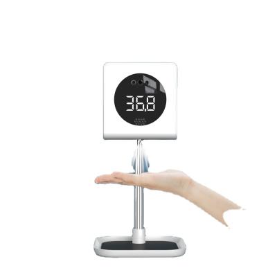 China Touchless Hand Sanitizer Soap Dispenser 350ml with Temperature Measurement and Adjustable Sound for sale