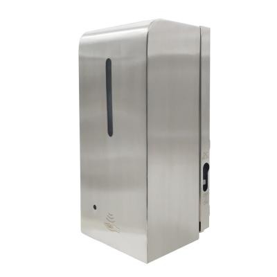 China 1000ml Wall Mounted Stainless Steel Soap Dispenser Infrared Sensor Automatic Hand Sanitizer Dispenser for sale