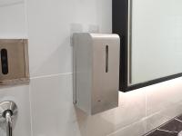 China 1000ml Wall Mounted Stainless Steel Soap Dispenser Infrared Sensor Automatic Hand Sanitizer Dispenser for sale