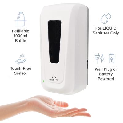 China Commercial Electric Hand Sanitizer Dispenser 1000ml Wall Mounted Contactless ABS for sale