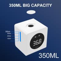 China Battery Operated 350ml 2 in 1 Forehead Thermometer and Auto Soap Dispenser with 18 Languages for sale