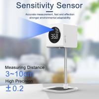 China Battery Operated 350ml 2 in 1 Forehead Thermometer and Auto Soap Dispenser with 18 Languages for sale