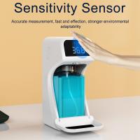 China Touchless 1000ml ABS Plastic Automatic Soap Dispenser with Infrared Thermometer F12 for sale