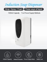 China Infrared Sensor Automatic Touchless Soap Dispenser 1000ml Wall Mount Drop Spray Foam for sale