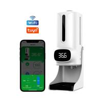 China Touchless Hand Sanitizer Dispenser 1200ml with Thermometer K9 Pro Plus Wall Mount for sale