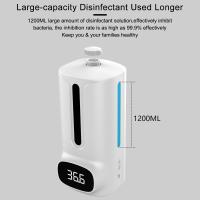 China Touchless Hand Sanitizer Dispenser 1200ml with Thermometer K9 Pro Plus Wall Mount for sale