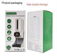 China K9 Pro Plus Tripod Stand Automatic Hand Sanitizer Dispenser with Temperature Scanner 1000ml for sale