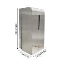 China 1000ml Wall Mount Stainless Steel Touchless Automatic Hand Sanitizer Dispenser ABS Plastic 7-15cm Sensor for sale