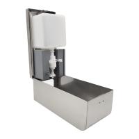 China 1000ml Wall Mount Stainless Steel Touchless Automatic Hand Sanitizer Dispenser ABS Plastic 7-15cm Sensor for sale