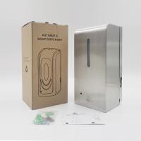 China 1000ml Wall Mount Stainless Steel Touchless Automatic Hand Sanitizer Dispenser ABS Plastic 7-15cm Sensor for sale