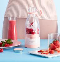 China 350ml Wireless Charging Portable Blender 50W Mini Electric Travel Juicer Smoothie Maker for sale