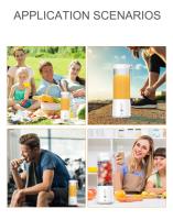 China 450ml Portable Smoothie Blender USB Rechargeable 2000mAh Personal Blender for Shakes and Juices for sale