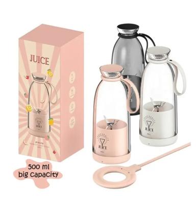 China 500ml USB Rechargeable Portable Juicer Blender 60W 7.4V 6 Blade Sports Travel Smoothie Maker for sale