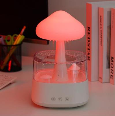 China Custom Rain Cloud Humidifier 450ml White Noise Machine 7 Color Night Light Aromatherapy Diffuser USB for sale